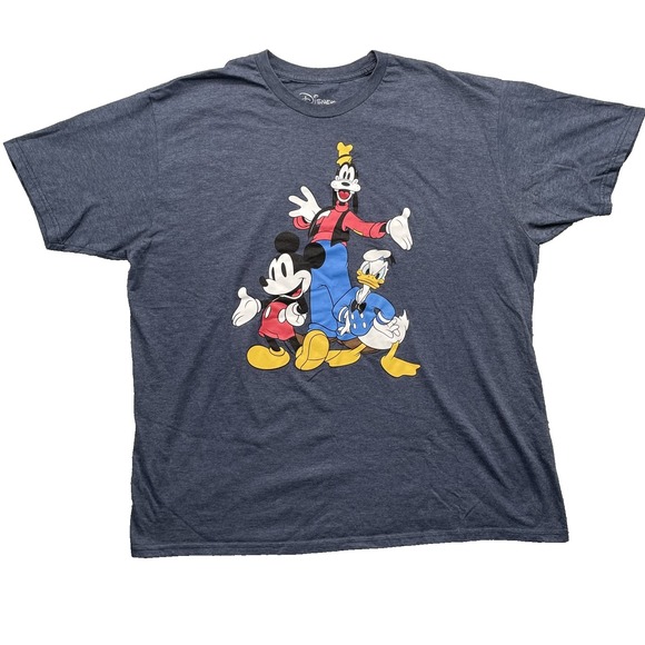 Disney | Shirts | Disney Tshirt Mens 2x Blue Mickey Mouse Goofy Donal ...
